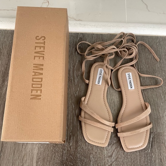 Steve Madden | Shoes | Steve Madden Garvan Sand Suede Gladiator Sandals ...